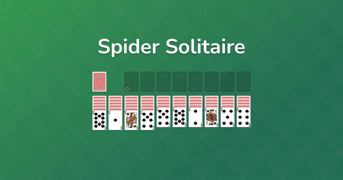 Spider Solitaire (2 Suits) - Play Online & Free